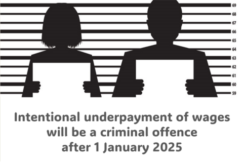 Intentional underpayment of wages will be a criminal offence after 1 ...